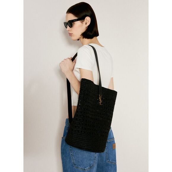 Saint Laurent | Bags | Saint Laurent Raffia Bucket Bag | Poshmark